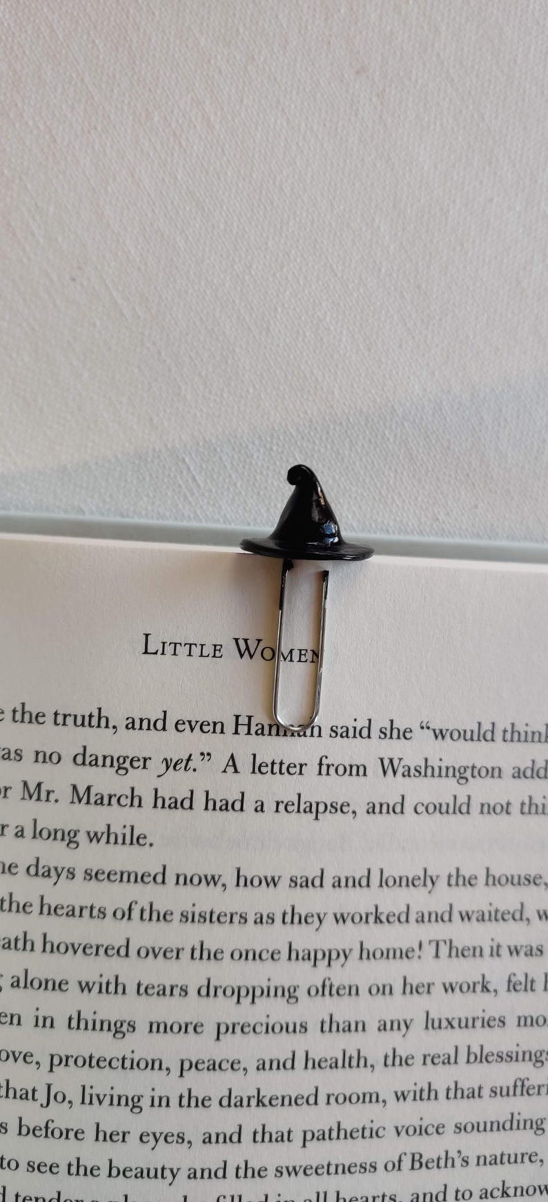 Clay Bookmark Paperclip Figurine Witch Hat Wizard Hat Cute Minimal ...