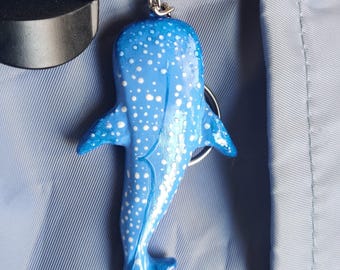 Whale Shark Keychain | Hand Sculpted and Hand Painted | Made to Order ...
