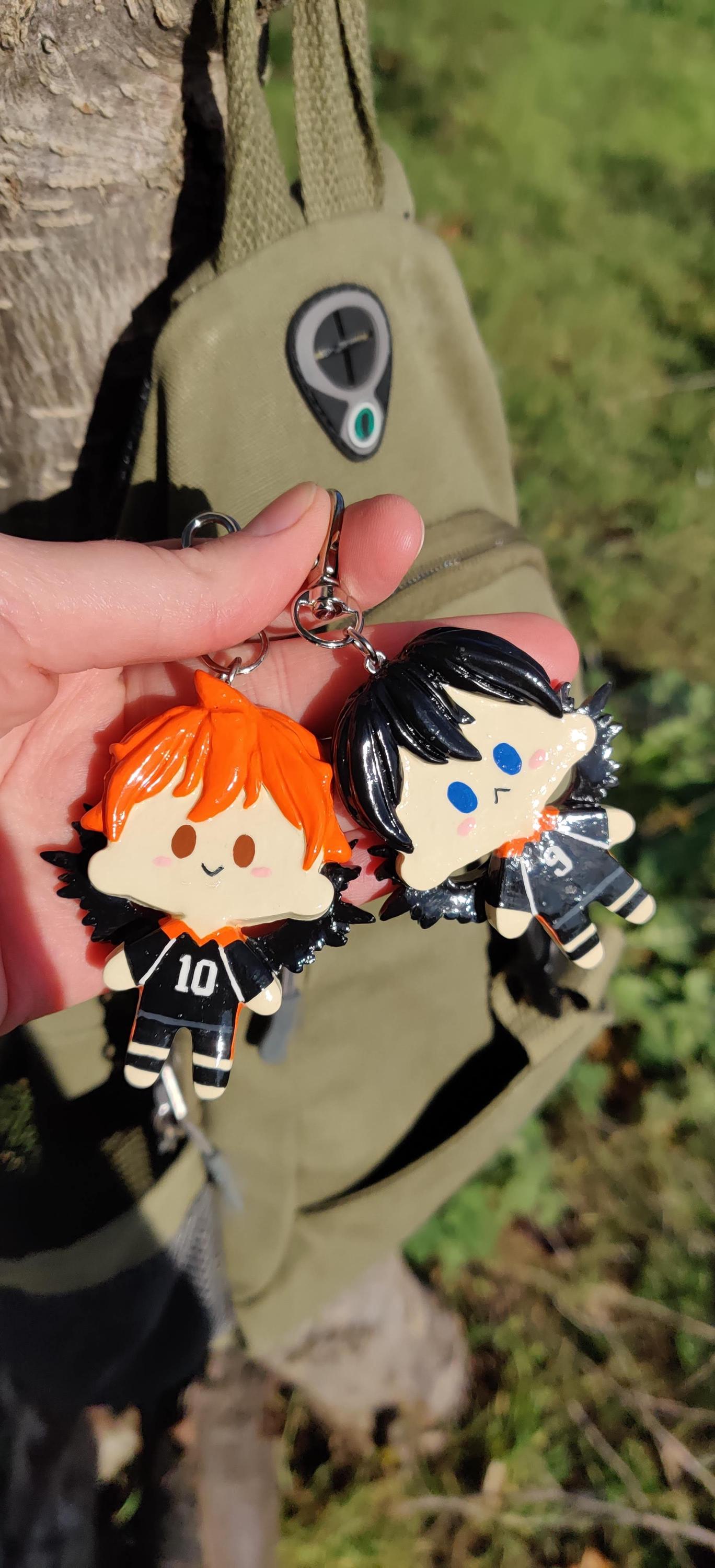Haikyuu!! Bag Charms | Hand Sculpted and Hand Painted | Hinata Shoyo ...