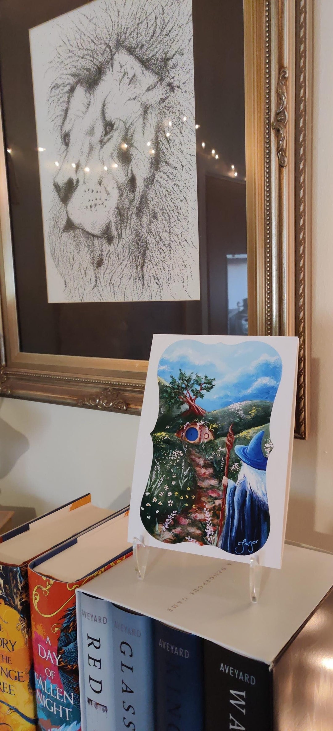 Gray Wizard PRINT 5" X 7" | Physical Art Print | Handmade Decor ...