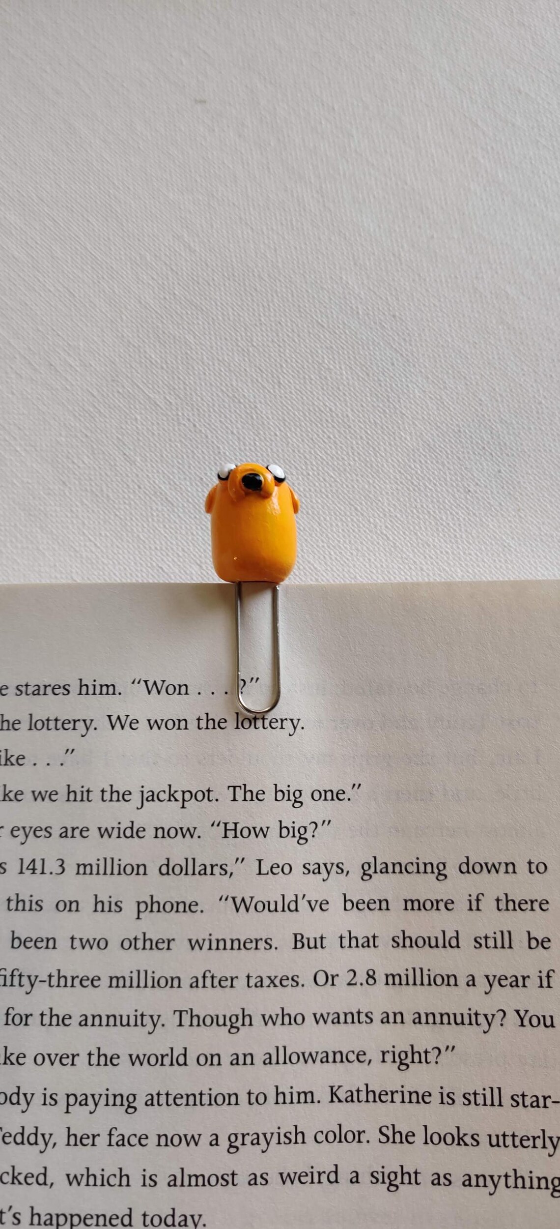 Clay Bookmark Paperclip Figurine | Cartoon Dog | Cute | Minimal ...