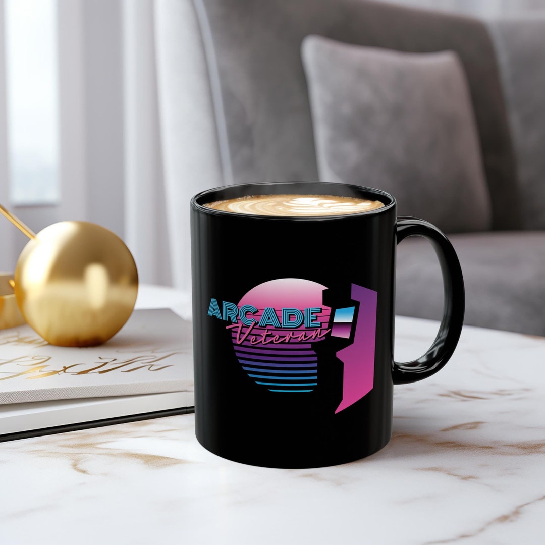 Arcade Veteran Gamer Mug for 80s and 90s Retro Video Game Fans - Etsy