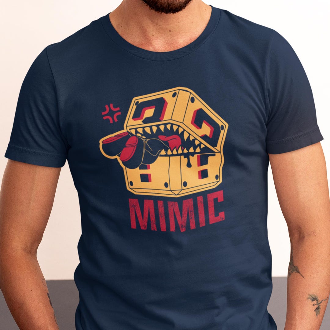 Mimic Block Funny Gamer Shirt for New and Retro Video Game Lovers and ...