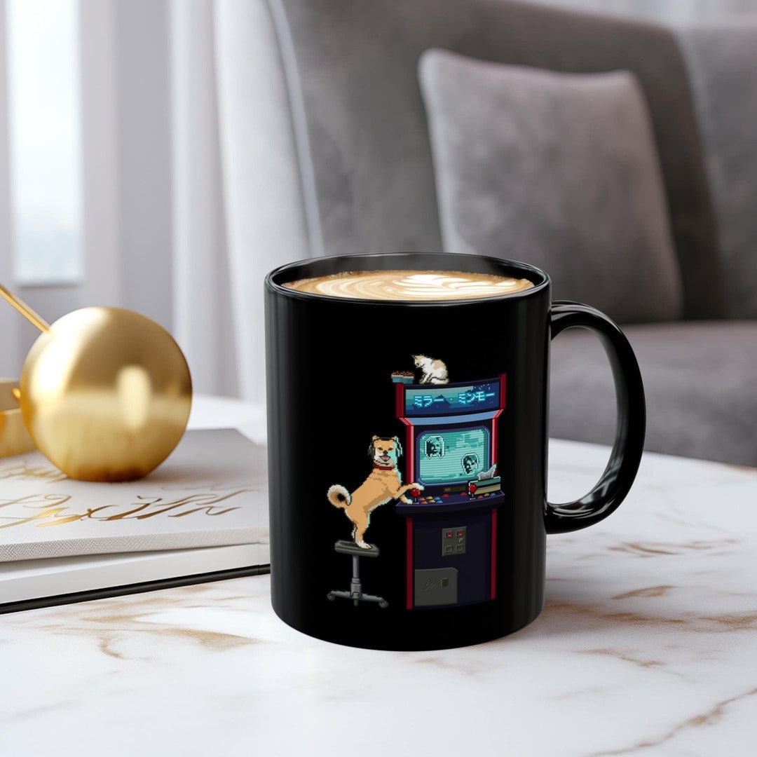 Mira Arcade Pixel Art Mug for Retro Gamers and Horror Video Game Fans ...
