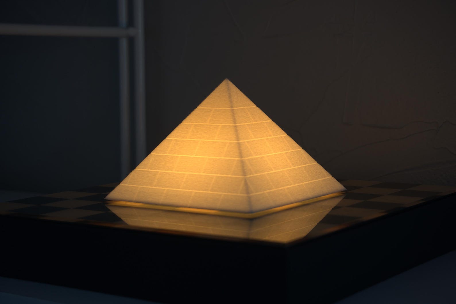 Modern Pyramid Lamp 3D Printed Home Decor With USB-C Plug - Etsy