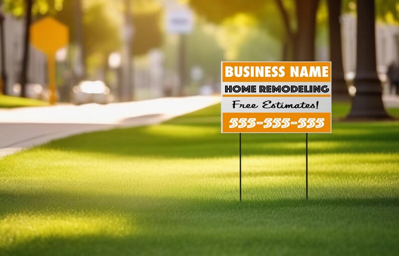50 Pack Bundle of Remodeling Business Yard Signs, Custom Signs, HVAC ...