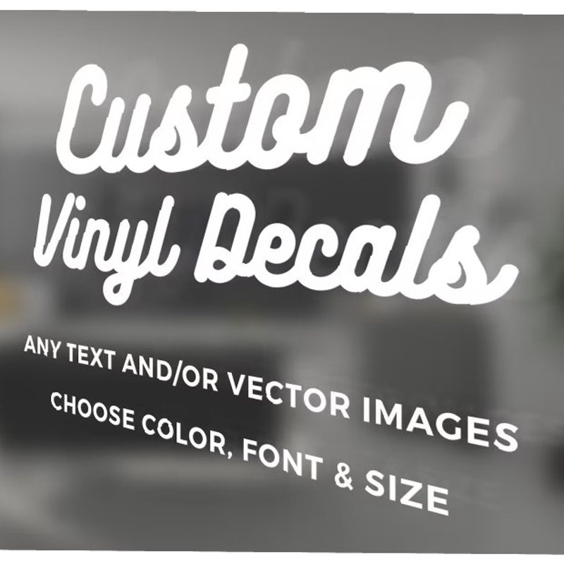 Custom Decal - Etsy