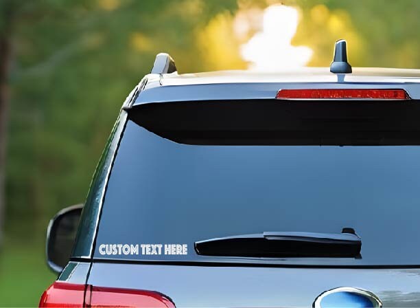 Custom Decals Choose Your Font, Color, Size Custom Vinyl Text Decals ...