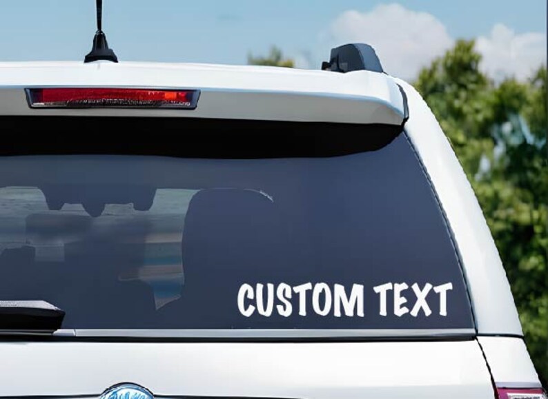 Custom Decals Choose Your Font, Color, Size Custom Vinyl Text Decals ...