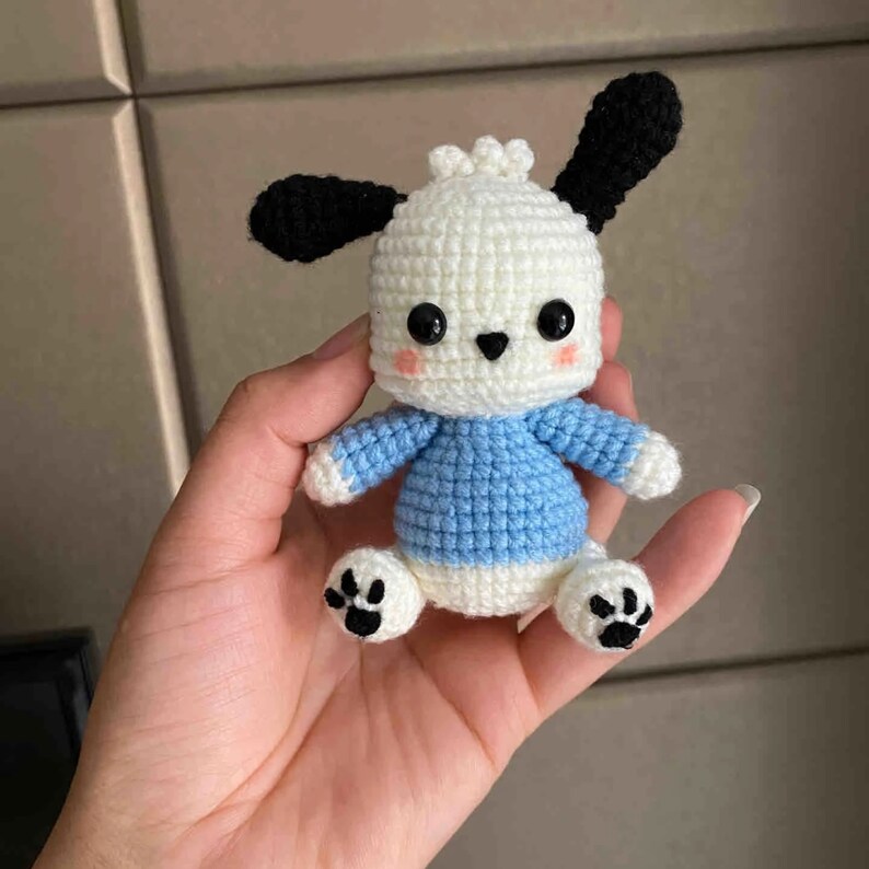 Handmade Pacha Dog, Pacha Dog Crochet Pattern, Keychain Pacha Dog, DIY ...