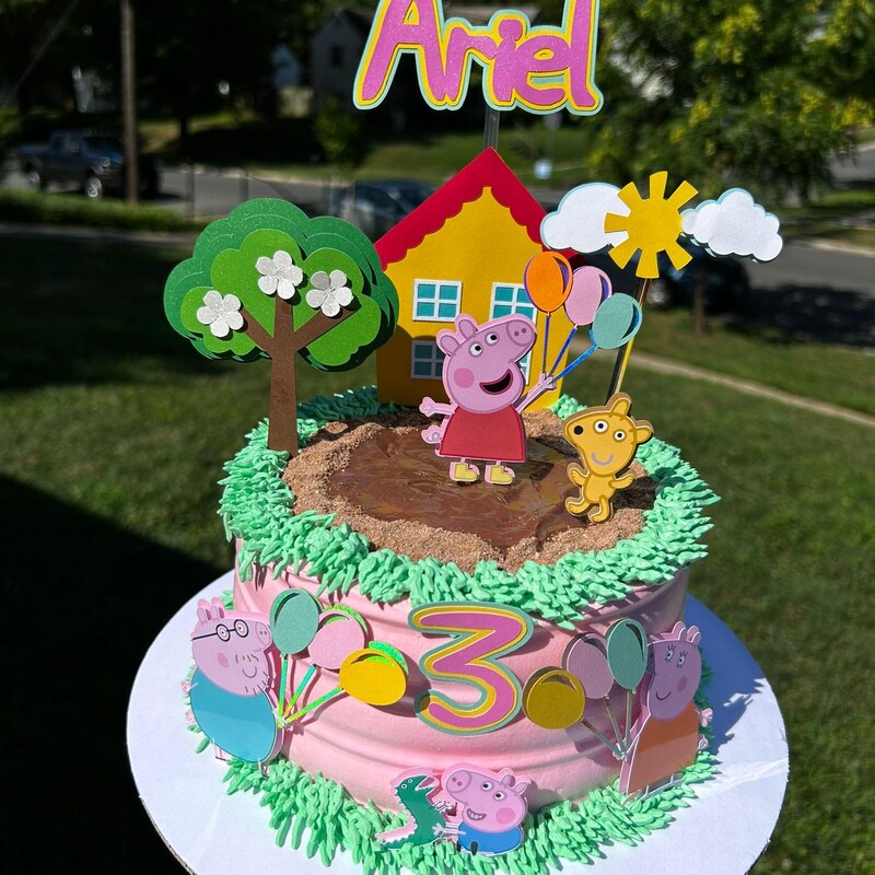 Peppa Pig Cake Topper - Etsy
