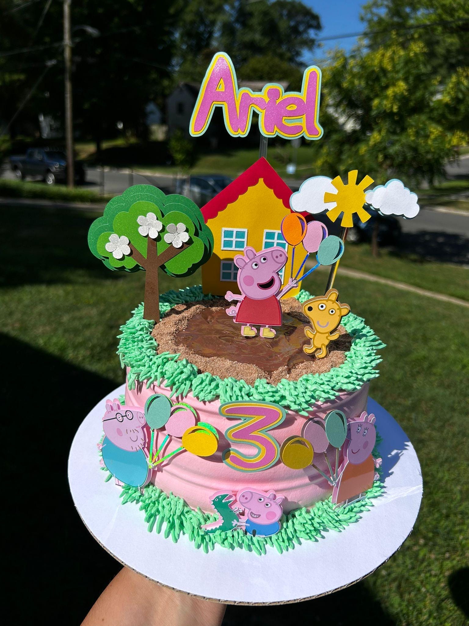 Peppa P Cake Topper 6-8 - Etsy
