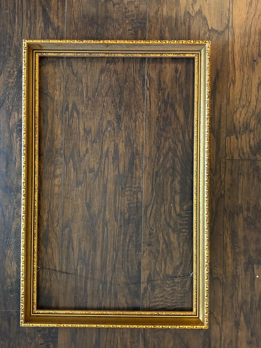 Gold Gilded Wood Frame: Baroque Style, 24x15 Art, Antique French Decor ...