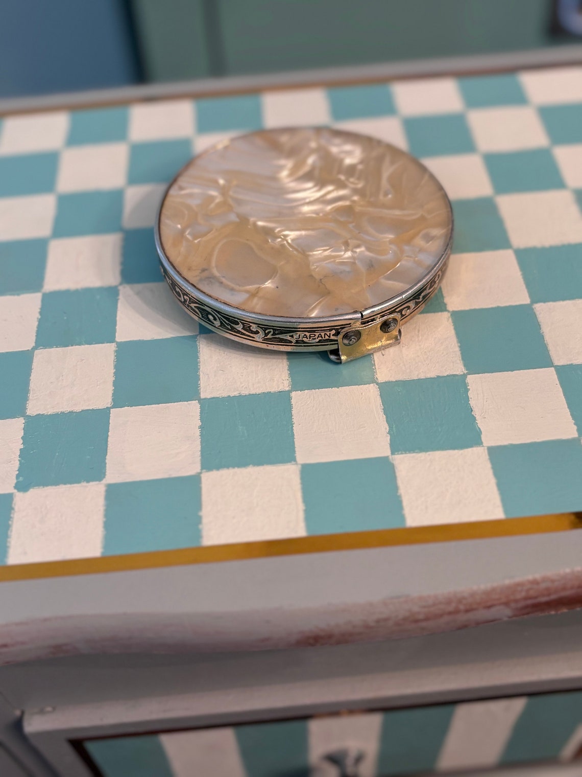 Antique Celluloid Compact Mirror 1930s Vintage From Japan - Etsy