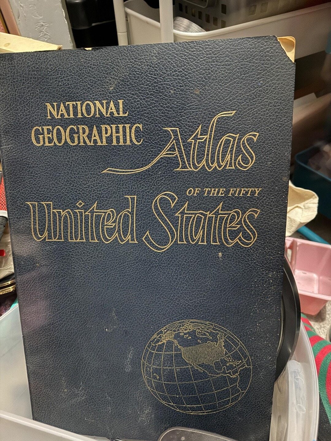 Vintage 1960 National Geographic ATLAS of the Fifty United States Map ...