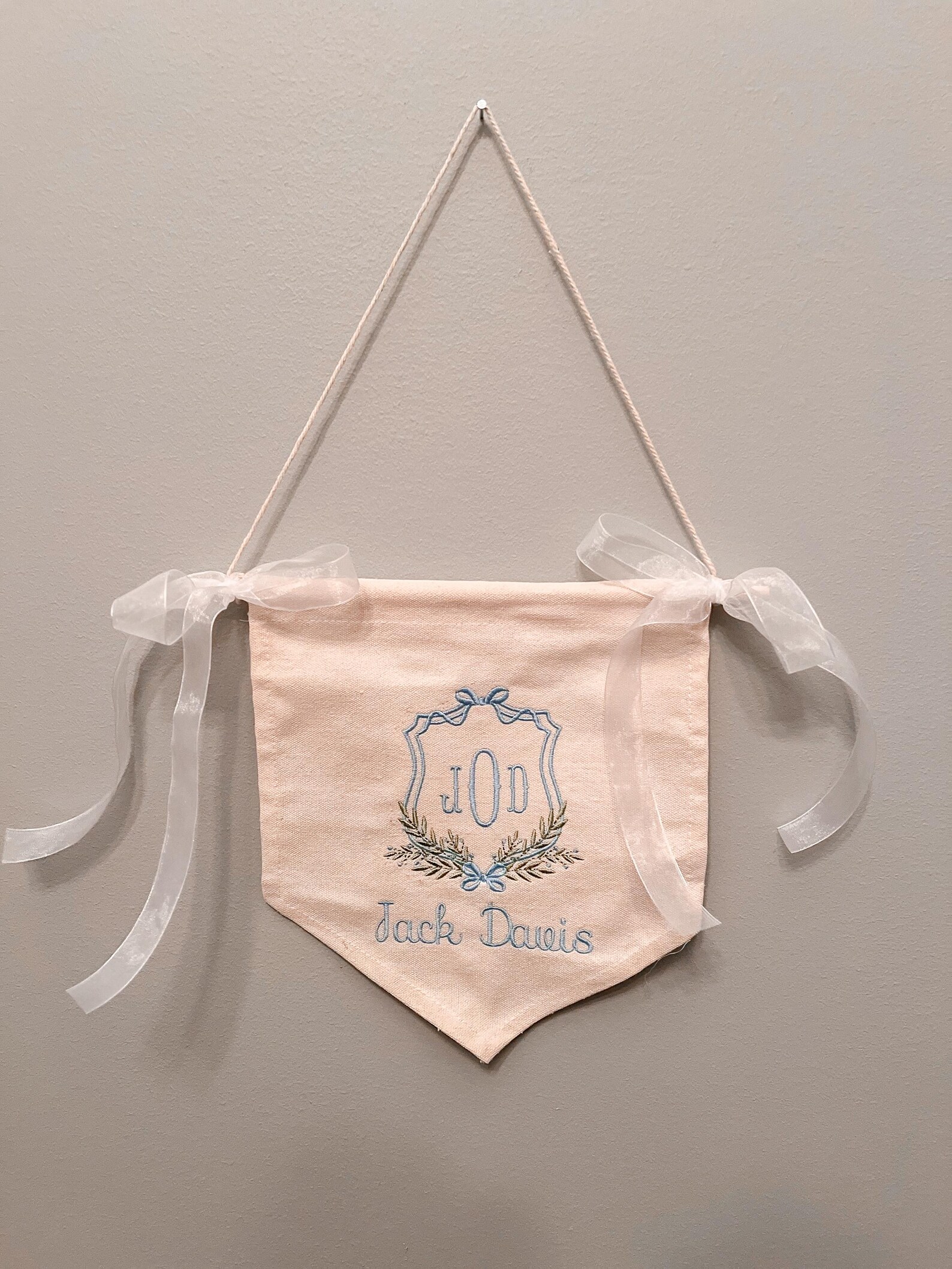 Baby Boy Name Announcement Banner - Etsy