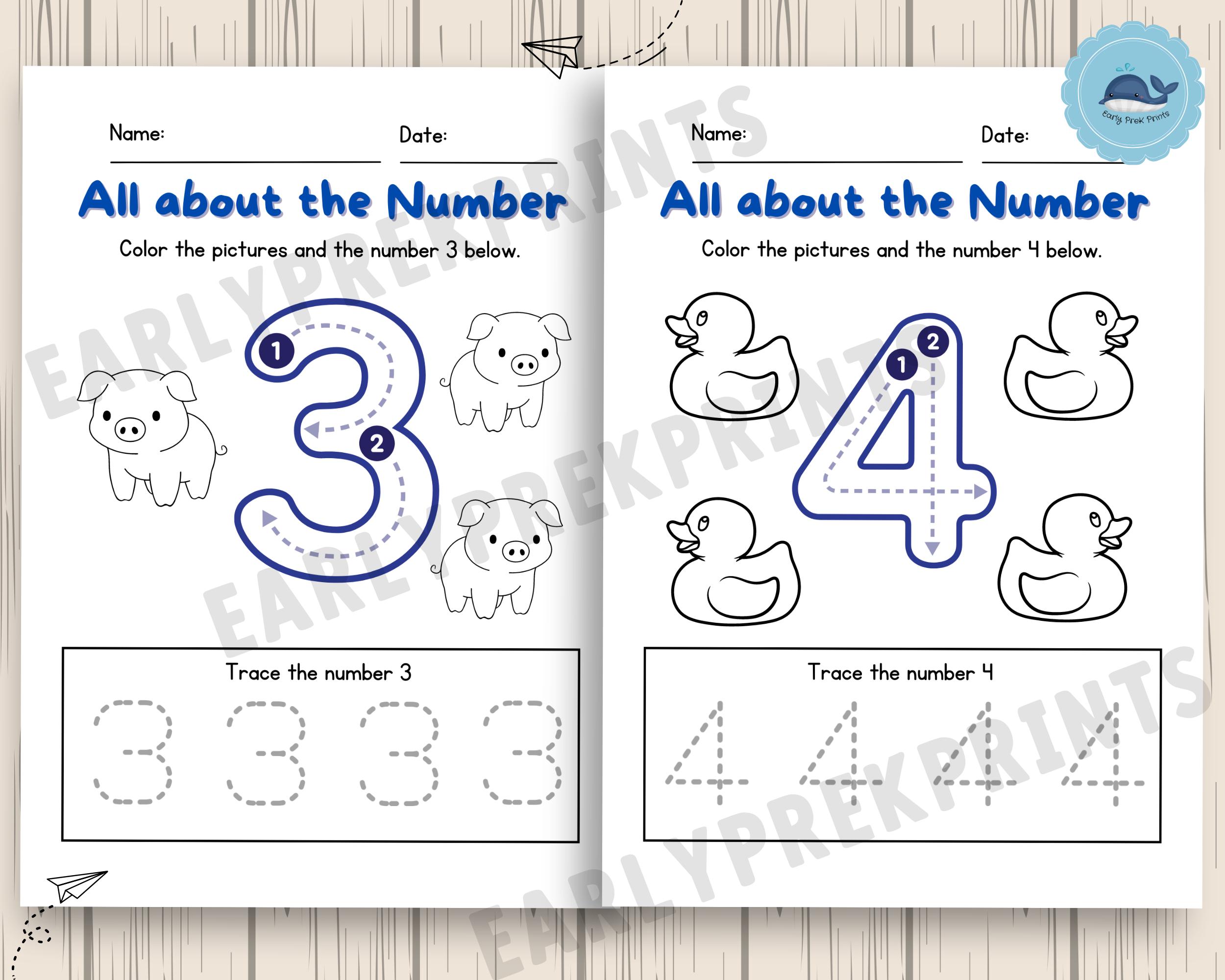 Number Tracing Worksheets 0-10 | Toddler & Preschool Printable Math ...