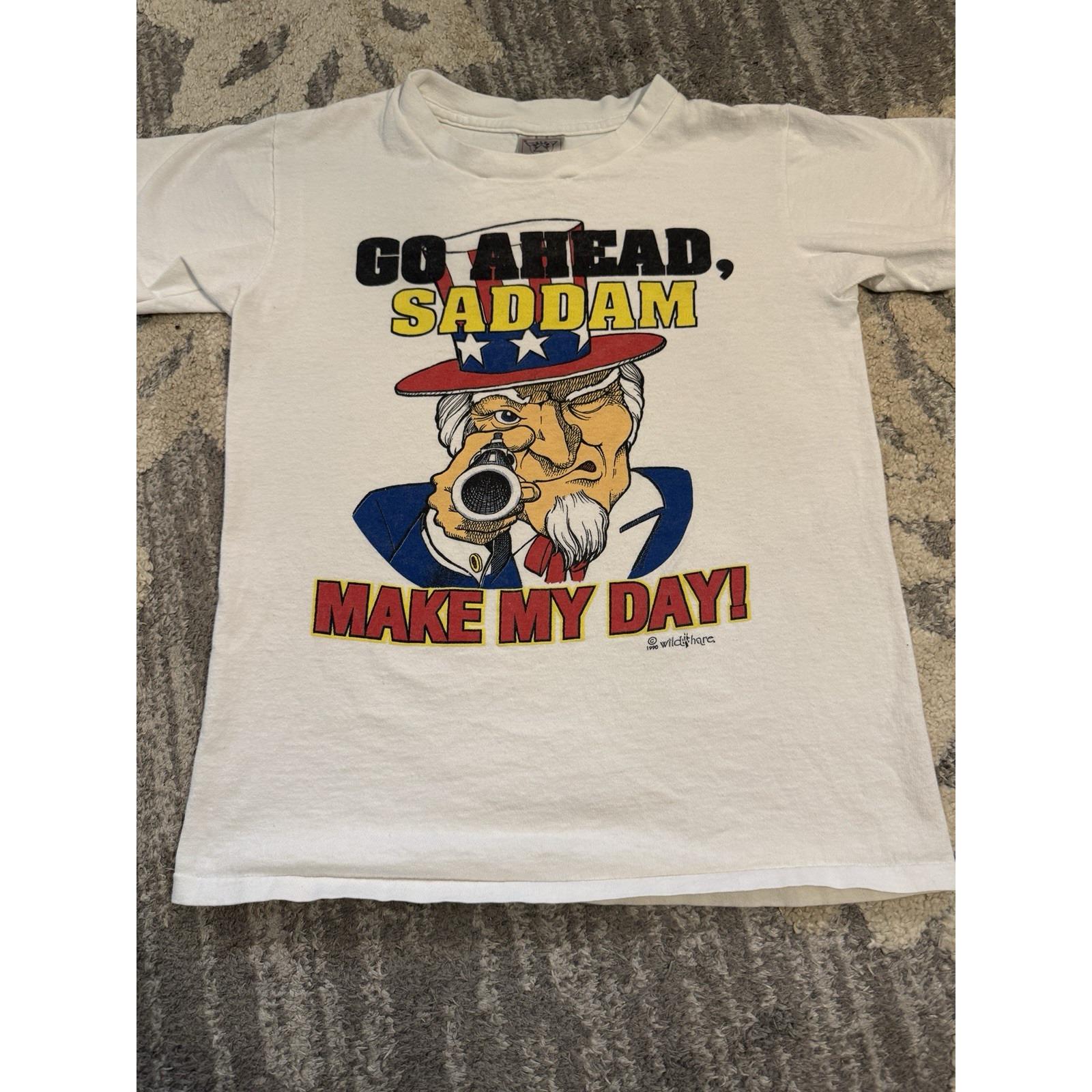 Operation Desert Storm Single Stitch "saddam Make My Day" T Shirt Small ...