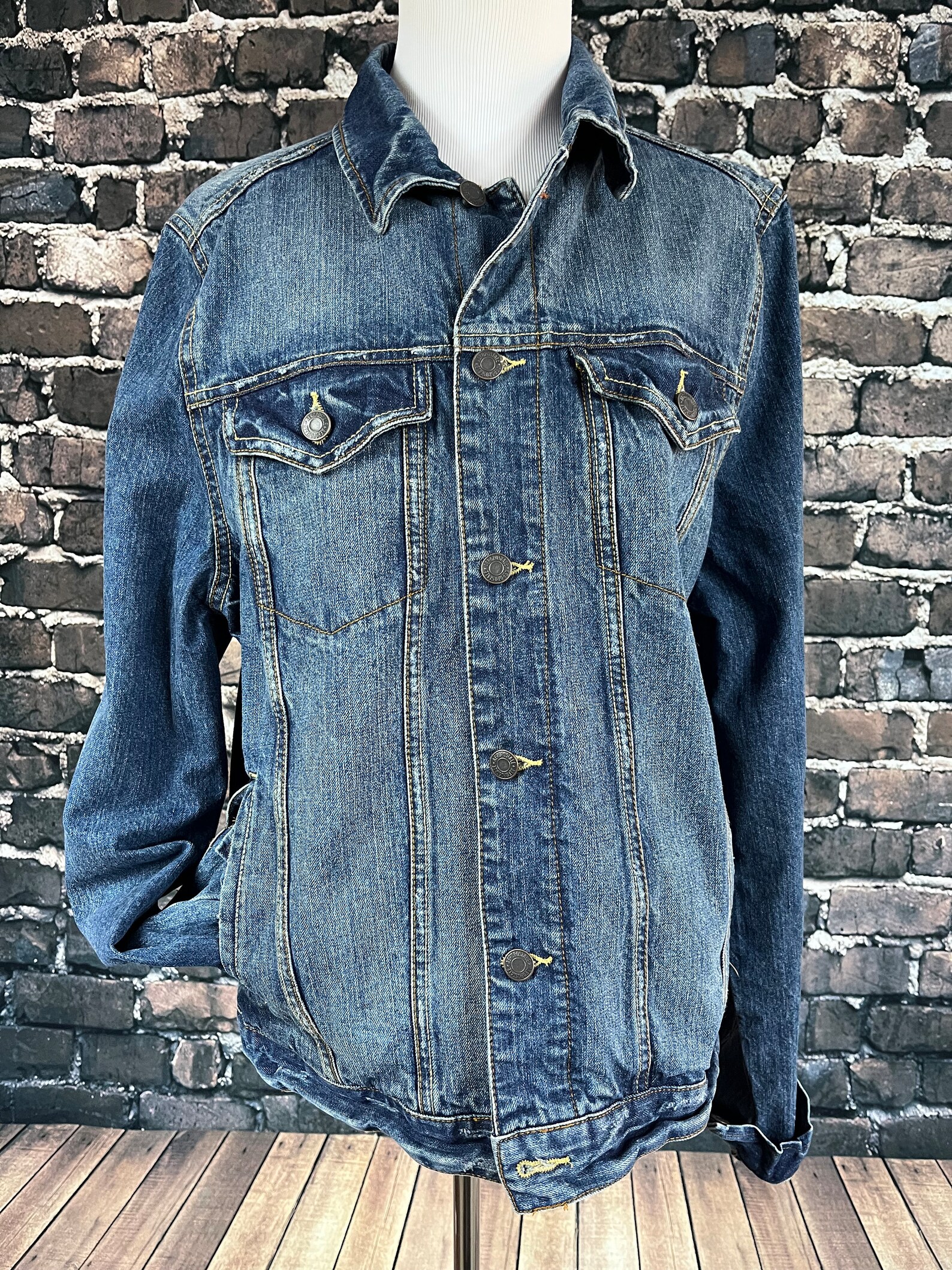 Upcycled Denim Jacket With Colorful Wool Needle Felted Design - Etsy
