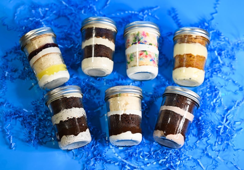 Cupcake Jars – 3-pack 8oz, Delicious Layered Cupcakes in Convenient ...