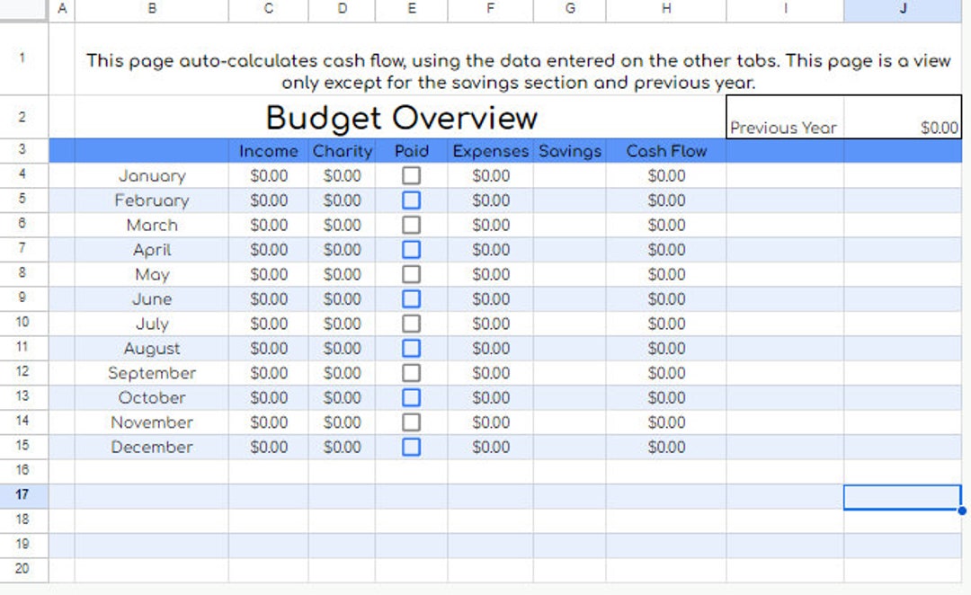 Beginner Simple Budgeting Spreadsheet Template - Etsy UK