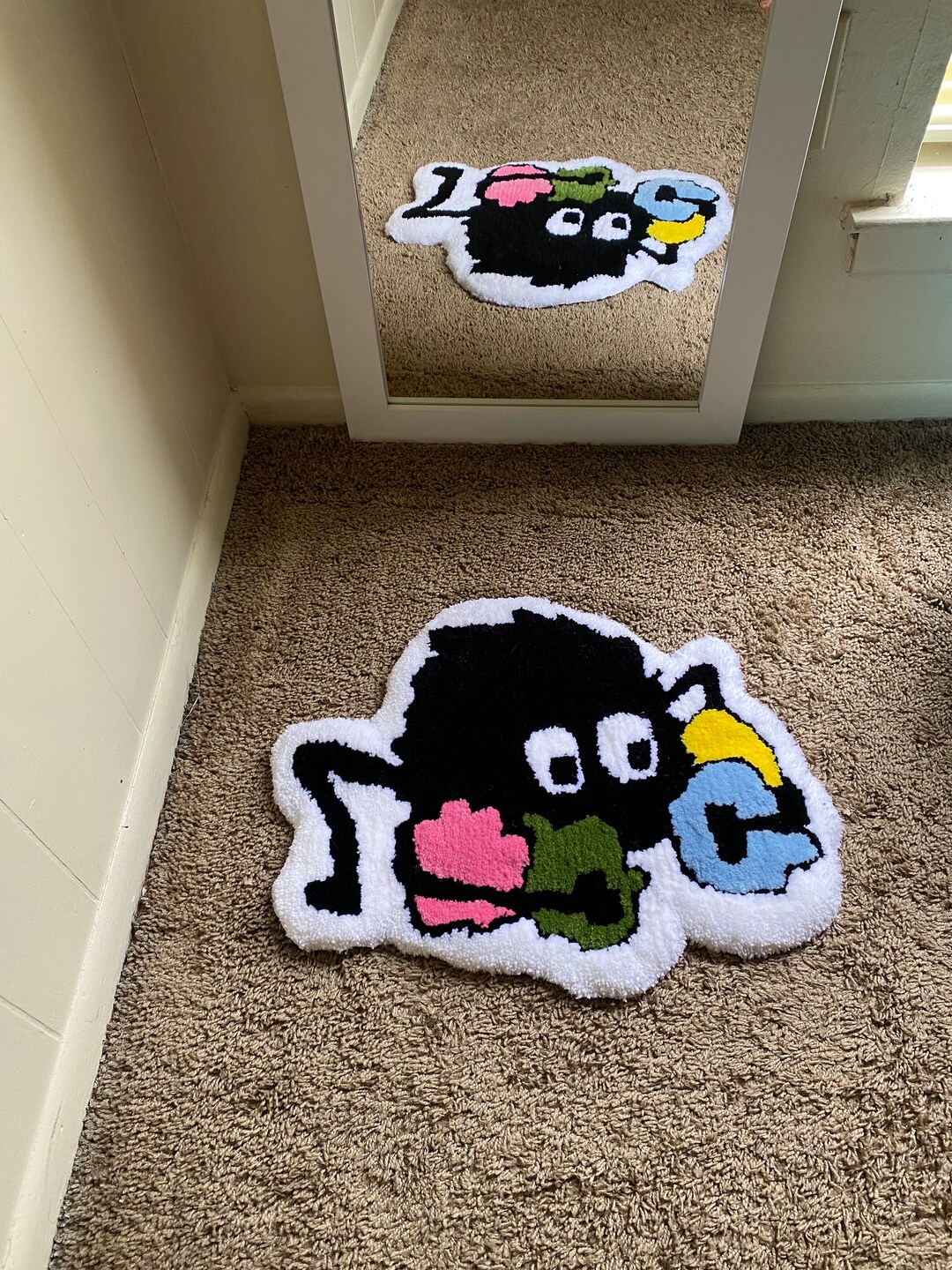 Studio Ghibli Soot Sprite Handmade Tufted Rug - Etsy
