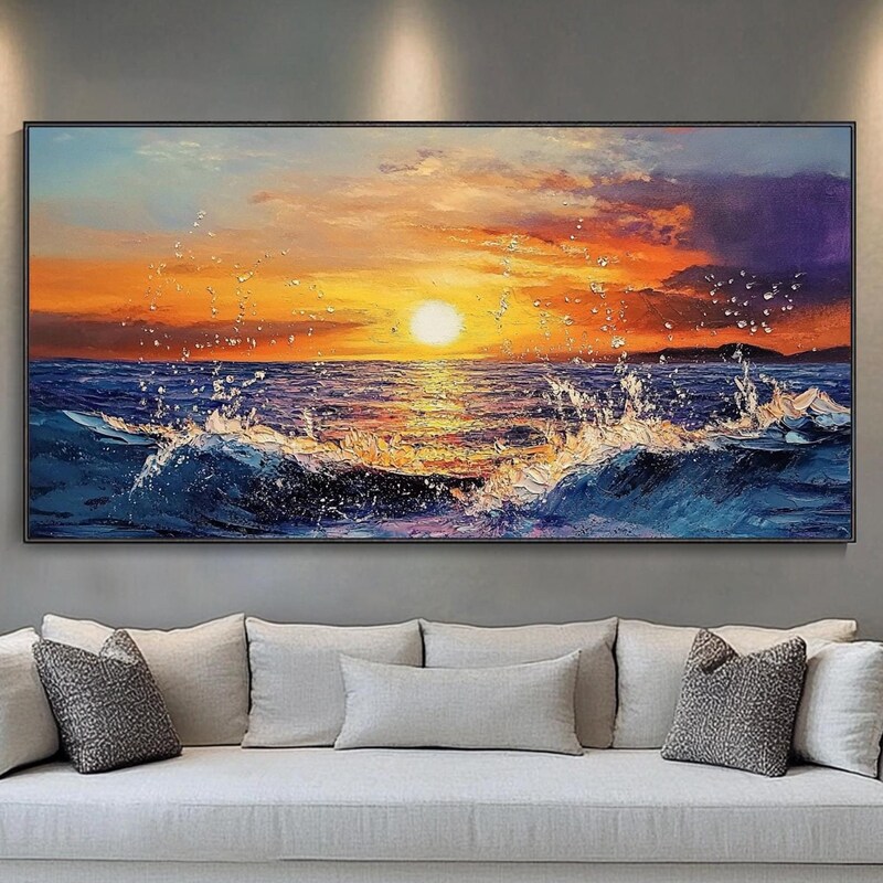 Sunset Oil Painting - Etsy
