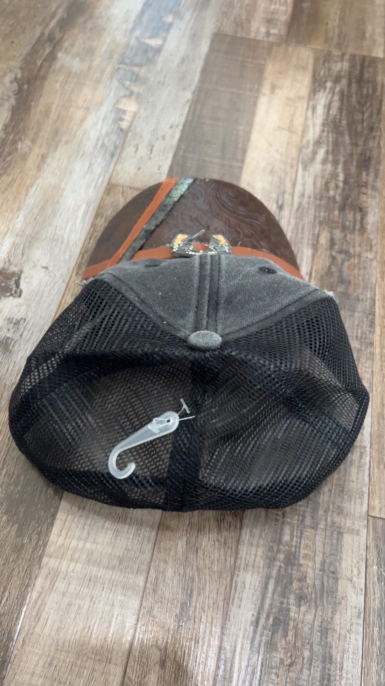 Distressed Black Tooled Leather Bulletproof Ball Cap - Etsy