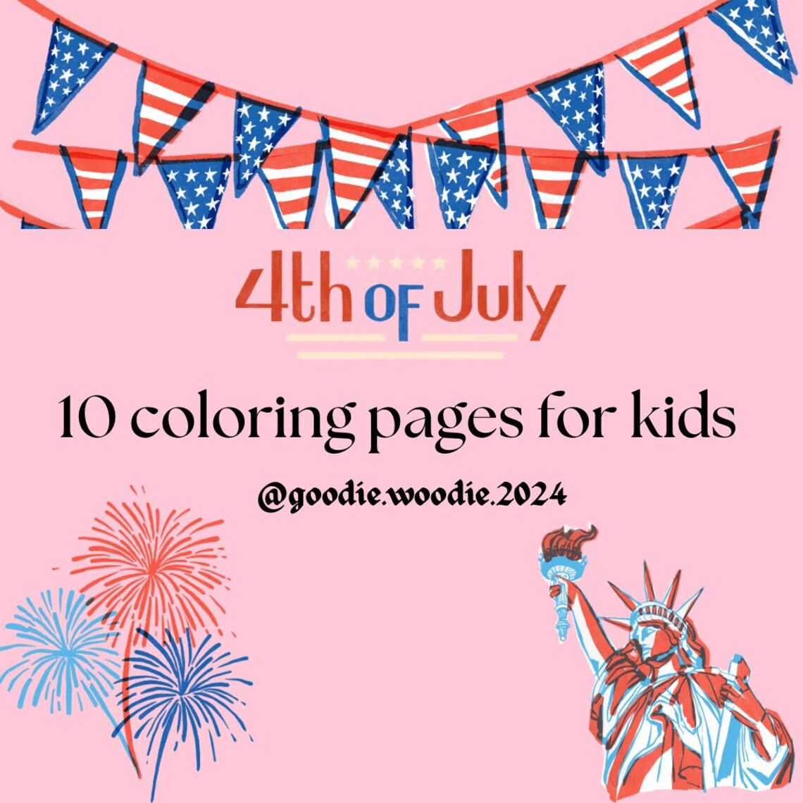 4th of July Coloring Pages, Fourth of July Activity for Kids, Patriotic ...