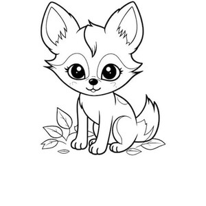 6 Printable Cute Animals Coloring Pages Worksheets for Kids, Printable ...