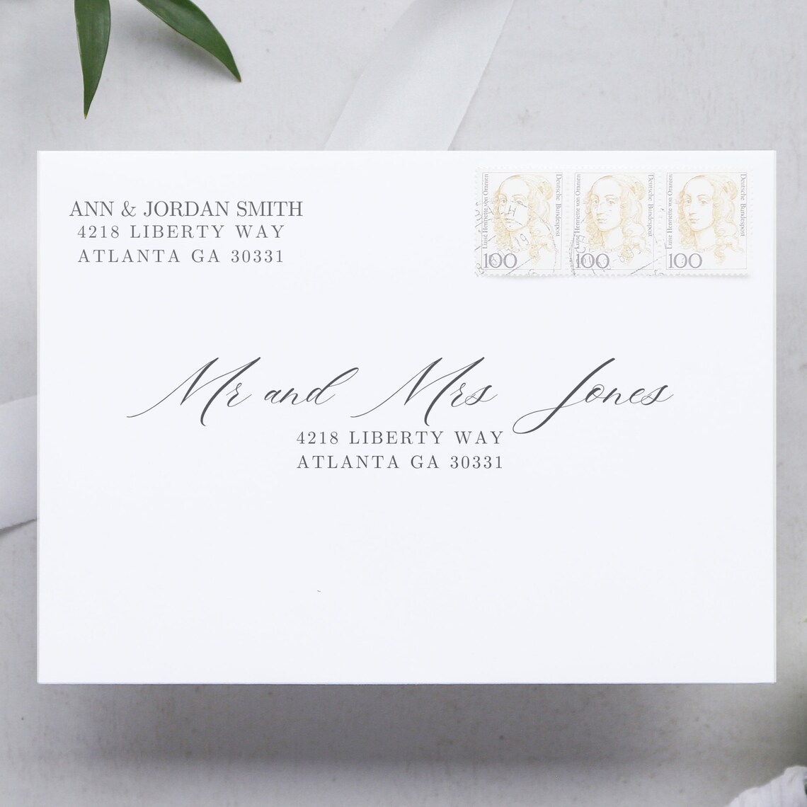 Envelope Addressing Template | Return Address | Envelope Address ...