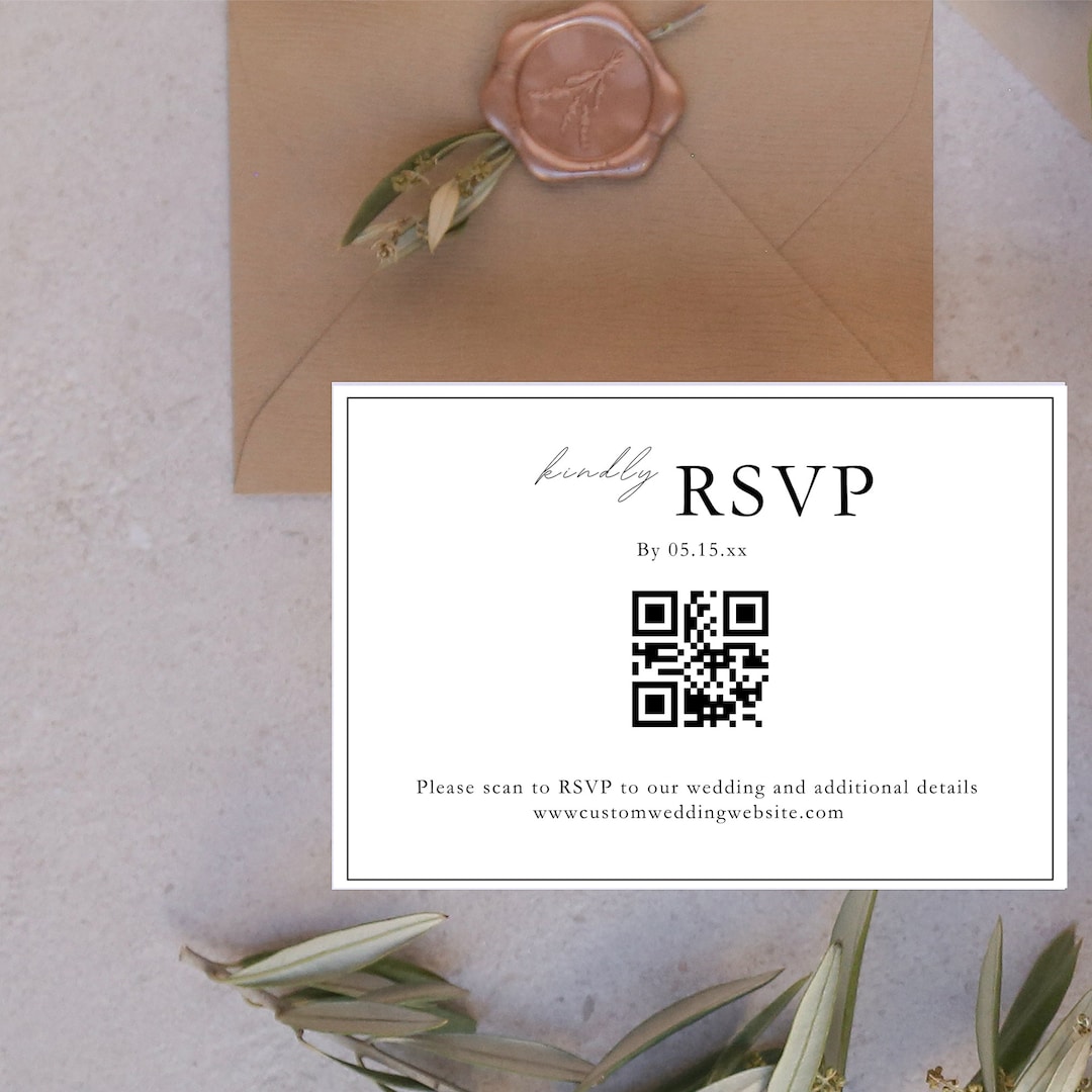 Wedding Invitation Rsvp Qr Code Wedding Qr Code Qr Code Rsvp Rsvp ...