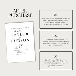 Printable Wedding Invitation Posh Wedding Invite Modern Save the Date ...