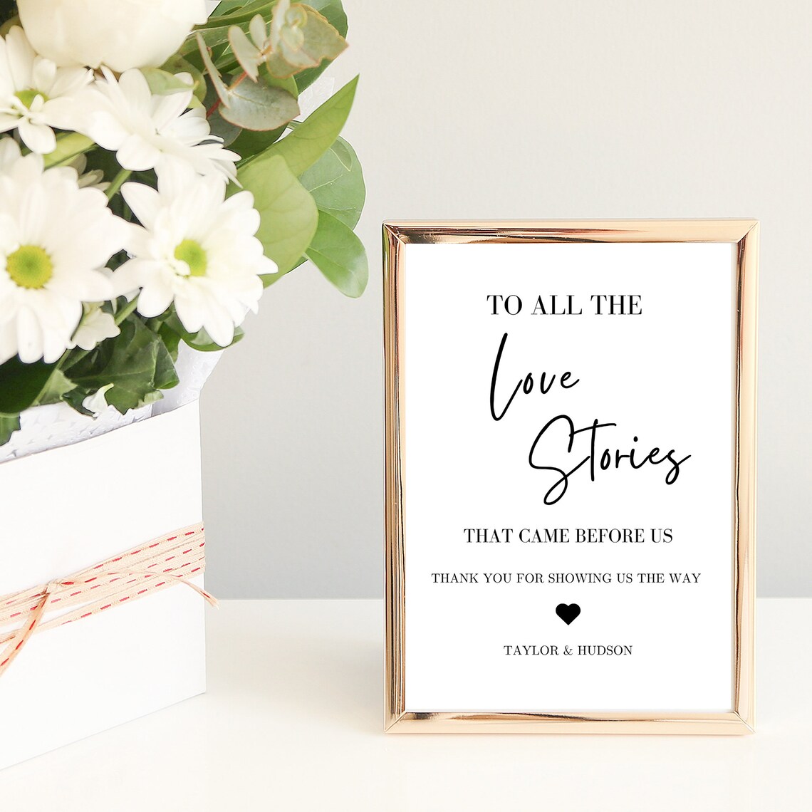 Wedding Sign | Love Story Sign | Generations of Love Sign Template ...