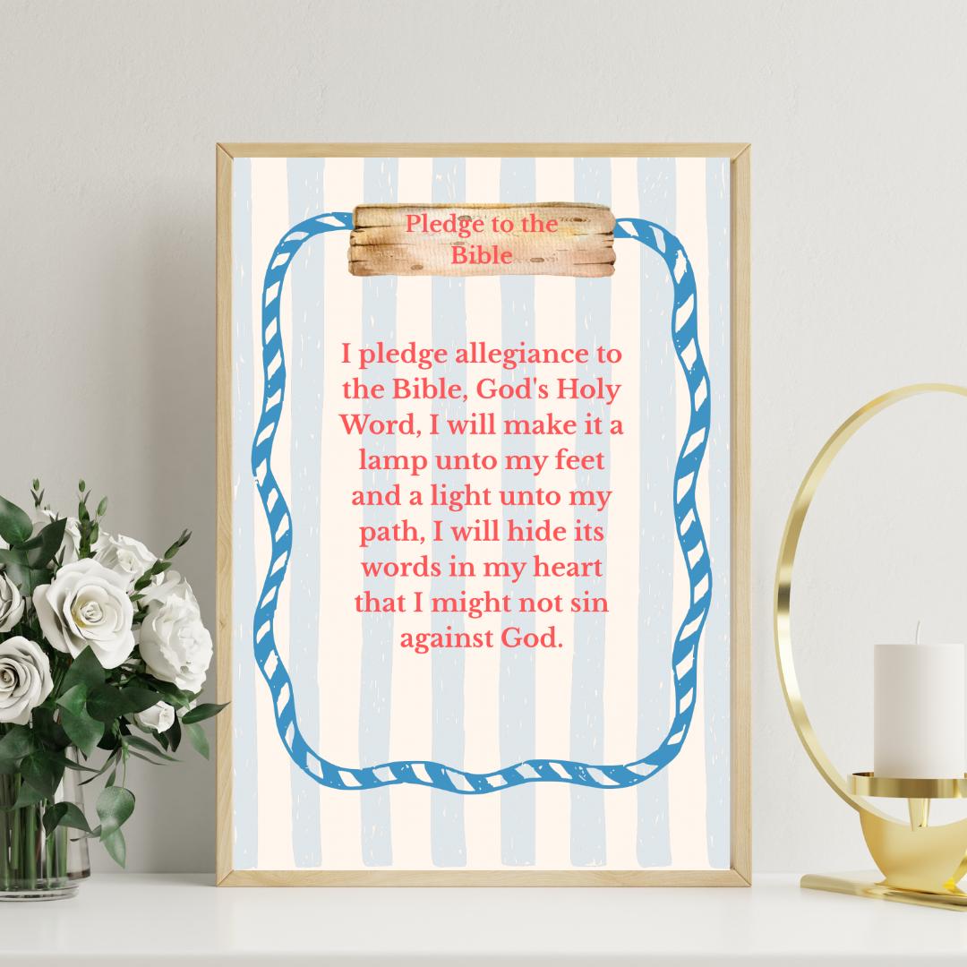 Bible Pledge Of Allegiance Words Jesus Said, “Shall I Not Drink From