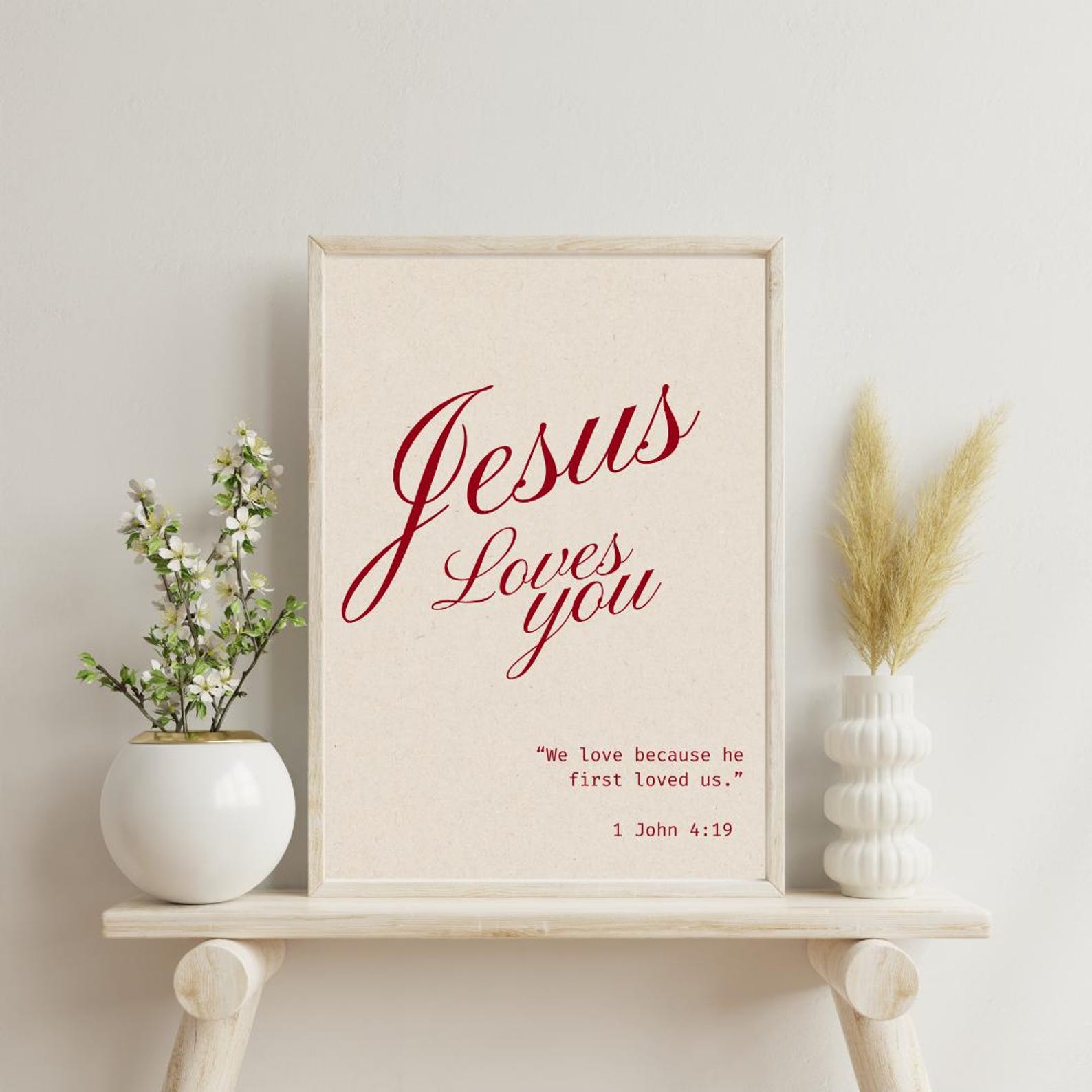 Jesus Loves You Poster - Etsy