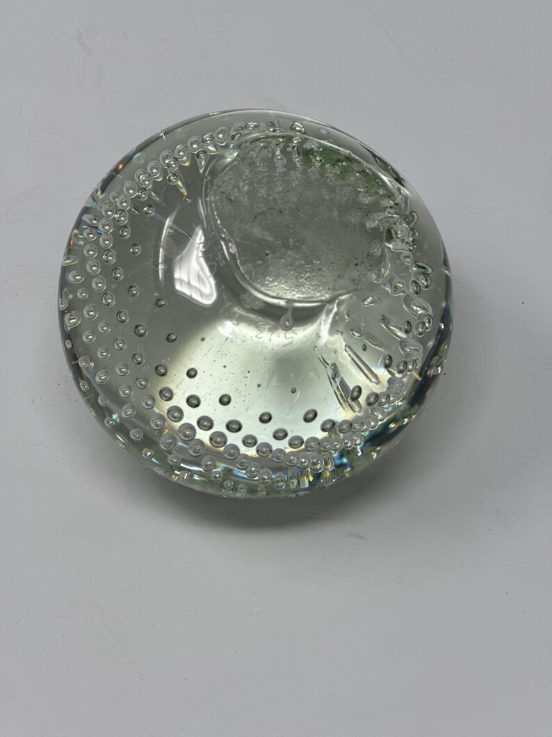Vintage Kaiser Krystal Controlled Bubble Paperweight – Elegant Crystal ...