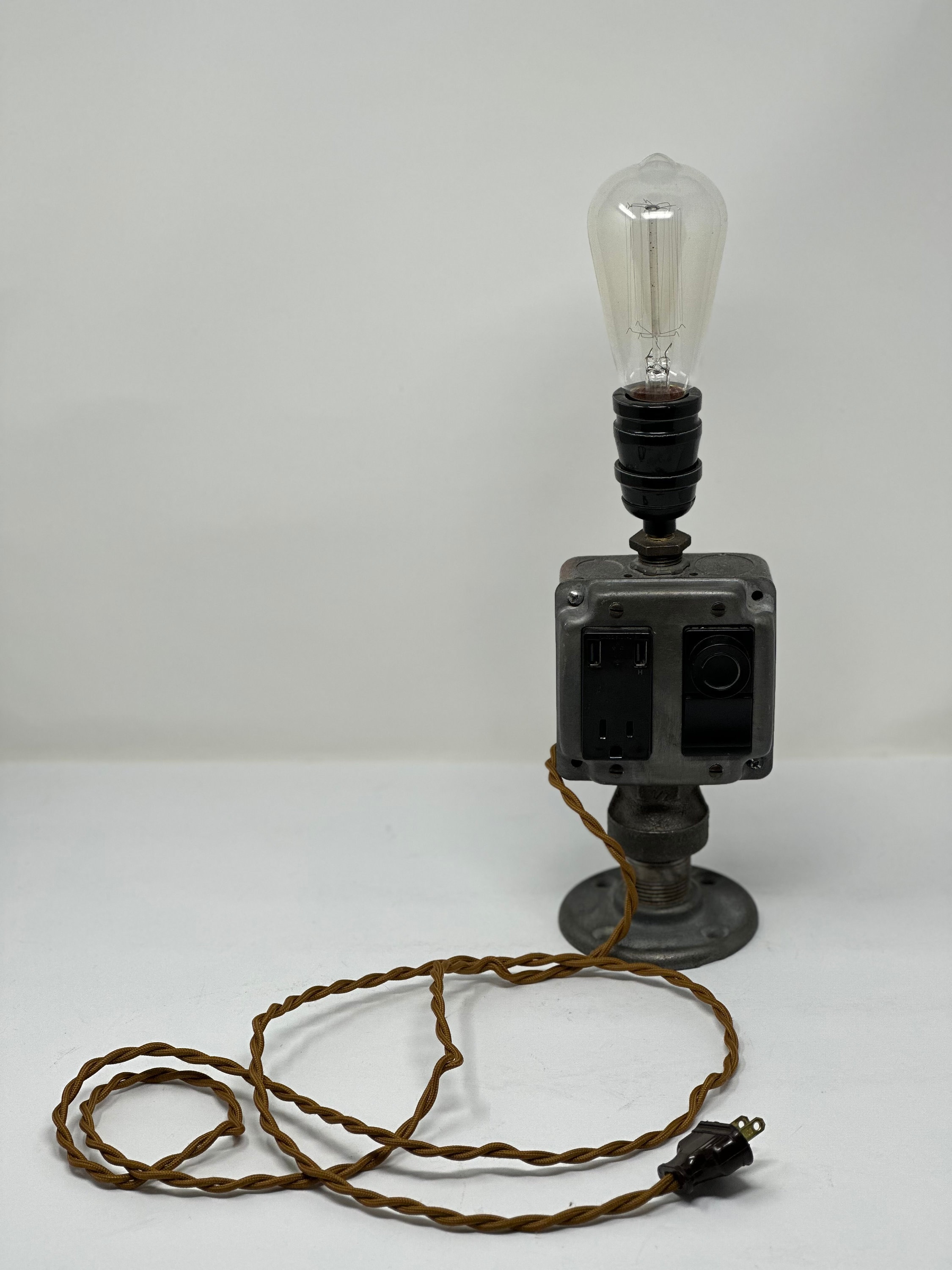Industrial Vintage Edison Bulb Lamp - Unique Steampunk Lighting - Etsy