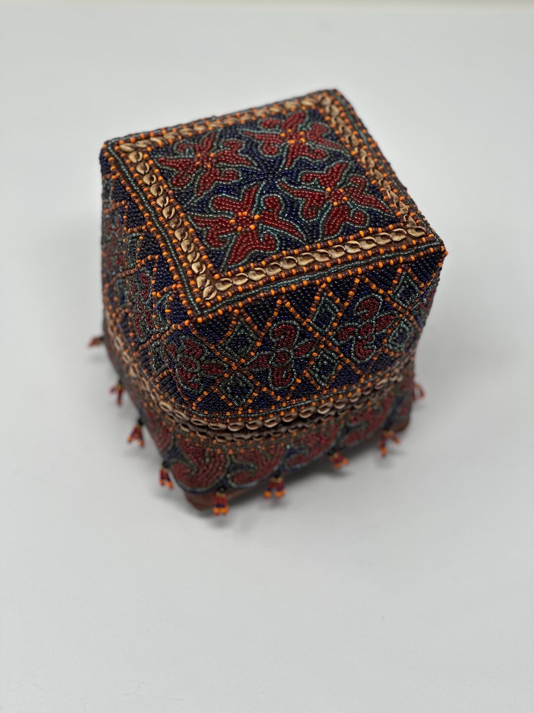 Antique Sumatran Beaded Wedding Box Handcrafted Tribal Heirloom - Etsy