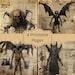Demon Scrapbook Page Printables Set of 4 - Etsy