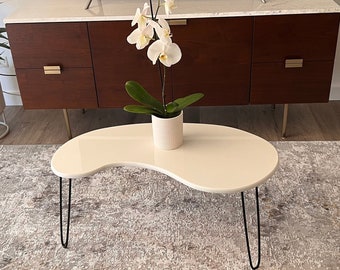Kidney Bean Mid Century Coffee Table - Etsy