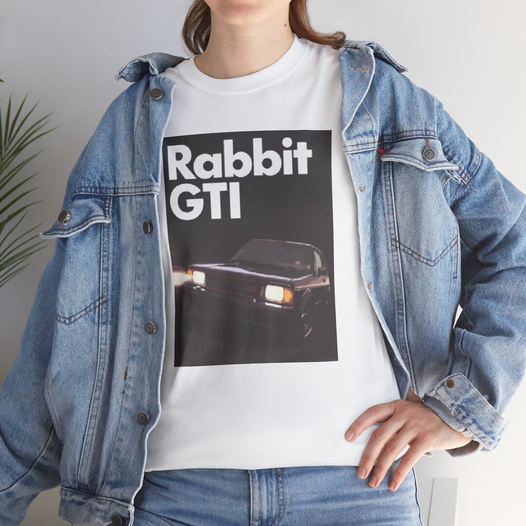 Vintage Rabbit GTI Ad Image Design Styled Volkswagen GTI Styled Shirt ...