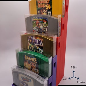 Modular N64 Game Display [clip & Stack Nintendo 64 Cartridge Stand, 3D ...