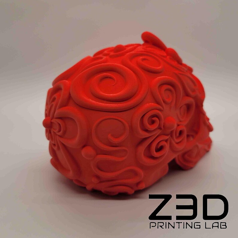 3D Printed Sugar Skull Designed by Acmeart CC BY-ND 4.0 - Etsy