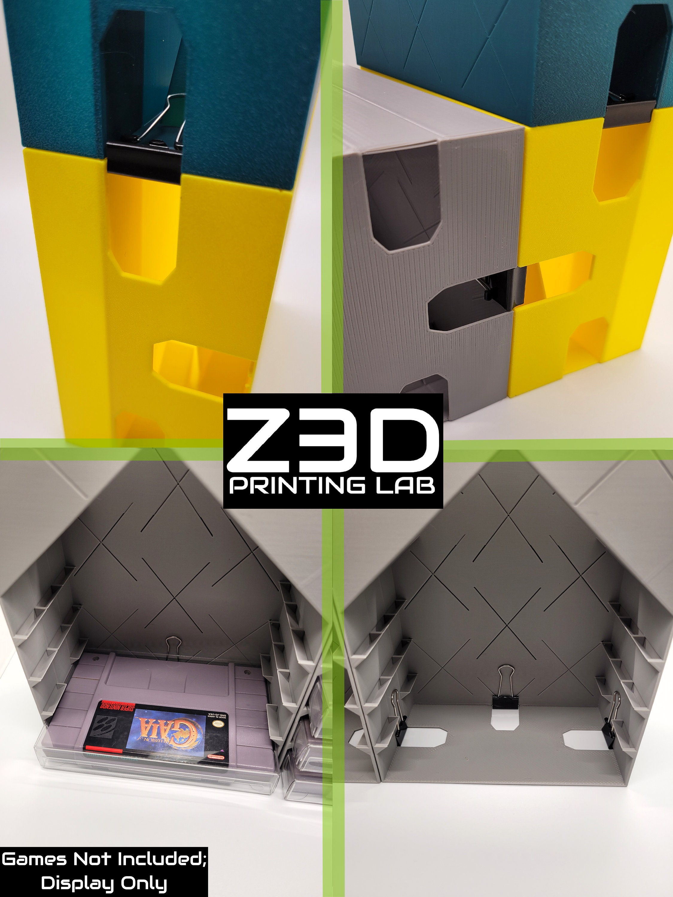 3D Printed Modular Cartridge Display - Genesis, Mega Drive, Master ...