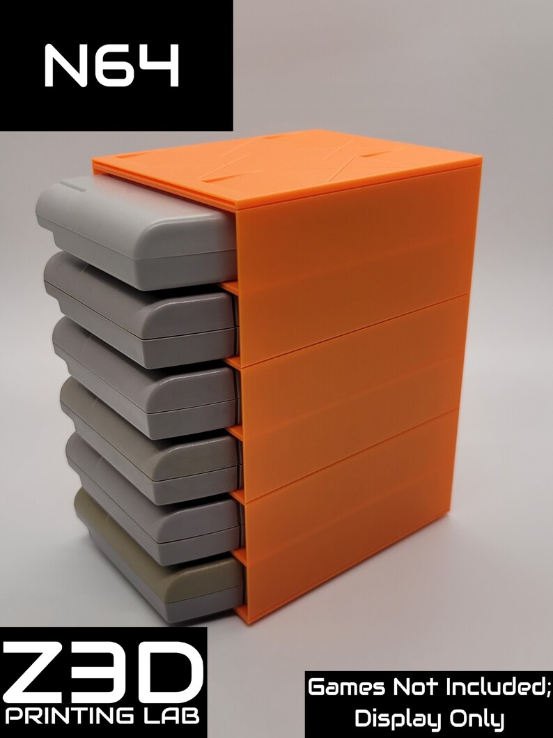 N64 Cart Stackers [stack & Play: Nintendo 64 Cartridge Storage, 3D ...
