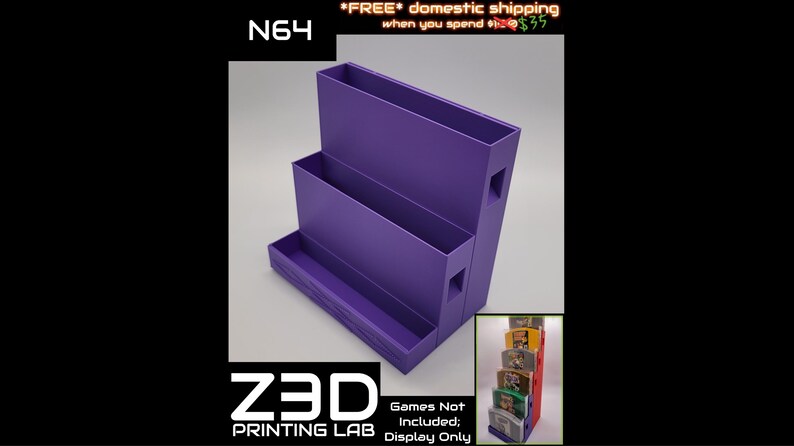Modular N64 Game Display [clip & Stack Nintendo 64 Cartridge Stand, 3D ...