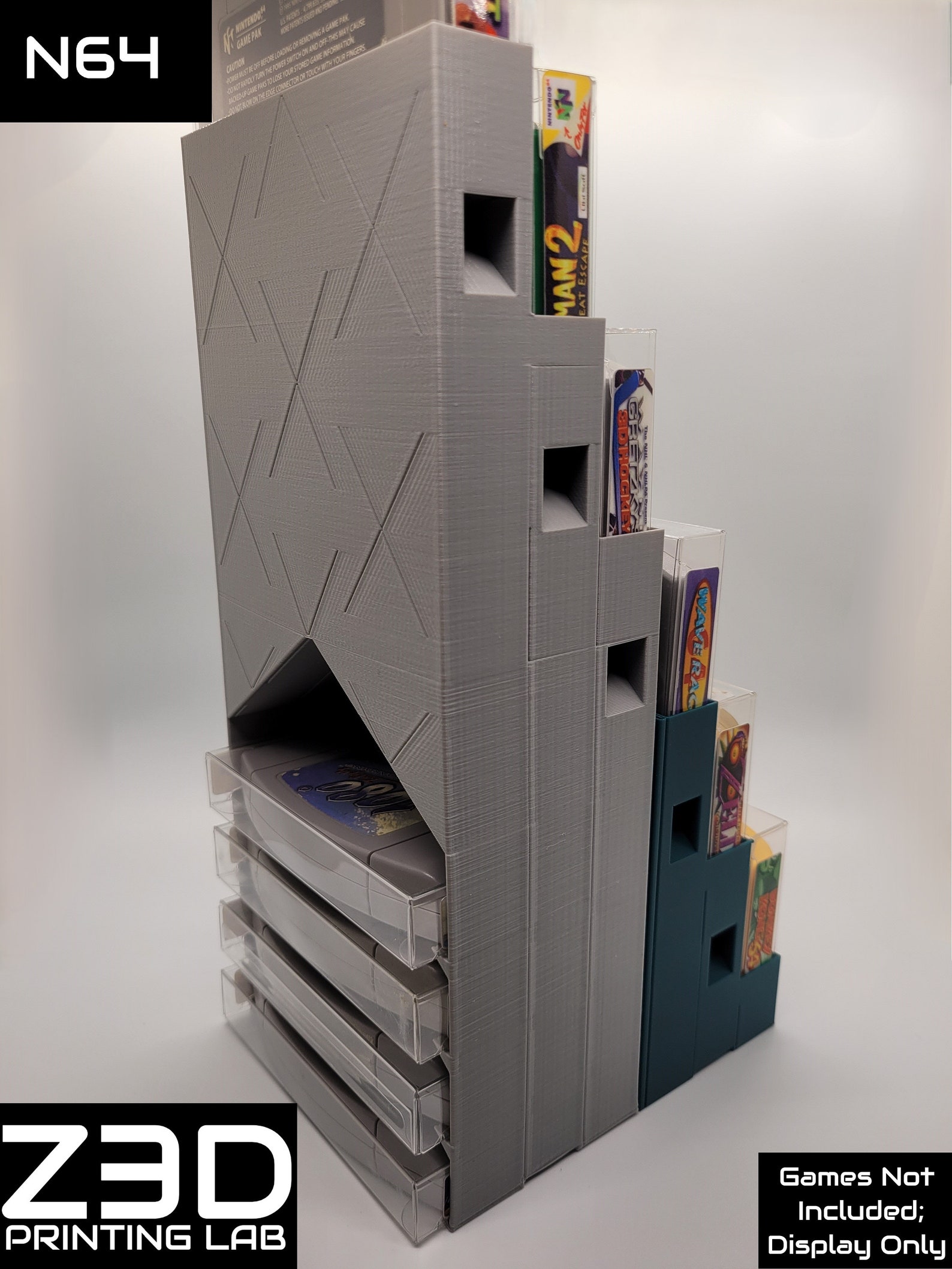 Modular N64 Game Display clip & Stack Nintendo 64 Cartridge Stand, 3D ...