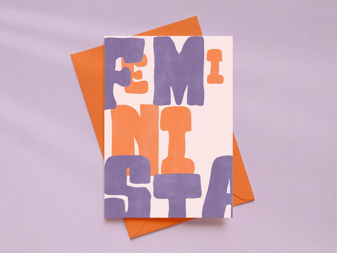 Feminist Postcard, Illustration, Decorative Feminist Empowerment Gift ...