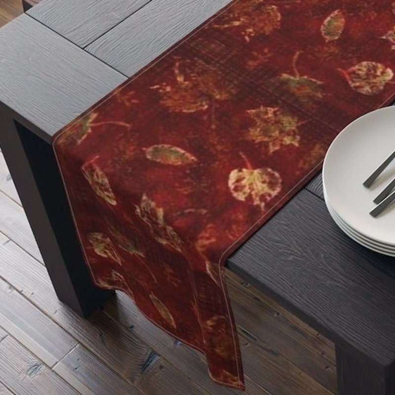 Leaf Table Runner - Etsy